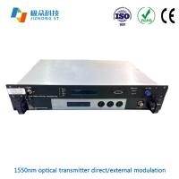 China 1550nm External Modulated Optical Transmitter 2x7dBm SBS Adjustable RF Input for sale