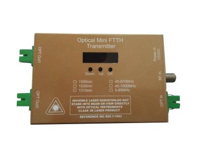 China 47~1000MHz mini Optische Zenderdfb Laser 2 Outputhaven rf voerde 1 Optische Input in Te koop