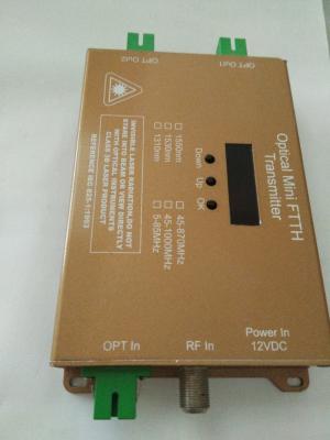 China 47~1000MHz mini Optische Zenderdfb Laser 2 Outputhaven rf voerde 1 Optische Input in Te koop