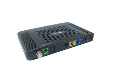 中国 プラスチック機械FTTH ONUサポートIGMP IPV6は繊維1GE 1FE CATV 2の港を選抜します 販売のため