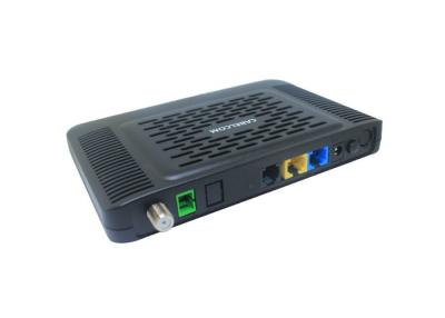 中国 2GE英国メニューとのXPON GEPON HGU 2 LAN CATV FTTH ONU、1GE 1FE CATV FTTH ONU 販売のため