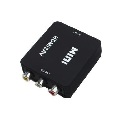 Cina Copertura di plastica bianca/nera mini HDMI al convertitore di RCA in vendita
