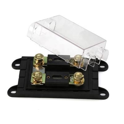 China BANL-B2 BANL-C2 Zeeman Replacement 500A 2P 2 Position 2 Way Dual Bolt Down Double ANL Car Audio Video Fuse Box Block for sale