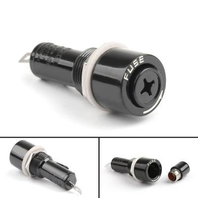 China R3-22 H3-22 Panel Mount Chassis Fuse Holder Voor 6x30mm Glas Fuses 10A 250V Bakeliet Schroef Off Type Te koop