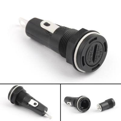 China R3-55 H3-55 Panel Mount Chassis Cylinder Catridge Fuse Holder Block voor 6.35x32mm Glas Keramische buis Fuses 20A 250V Te koop