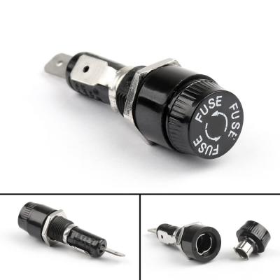 China R3-14C H3-14 Single Pole Mini Fuse Holder Bayonet Cap 10A 250 VAC .250 Inch Male Tabs Termination for sale