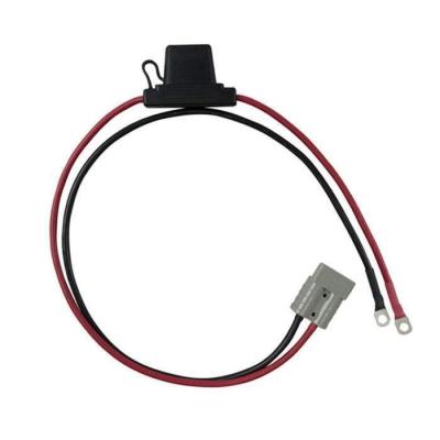 China Customized Cable Wire 80Amp Automotive Inline MAXI Fuse Holder With Grey / Red Anderson Plug Cable Fuse Inline for sale