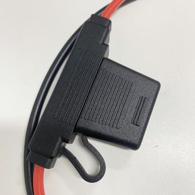 China Customized Cable Wire 80Amp Automotive Inline MAXI Fuse Holder With Grey / Red Anderson Plug Cable Fuse Inline for sale