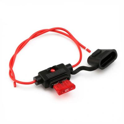 China In-Line de plástico impermeável de automóvel de lâmina de carro plug Light LED Indicador de fusível de automóvel com cabo à venda