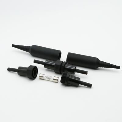 중국 퓨즈 홀더 운반 블록 직선 600V AC/DC 1-30 A 1 폴 크림 비 표시 비 찢어지는 난쟁이 판매용