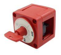China 300A Battery Switch On / Off With Key Red for sale