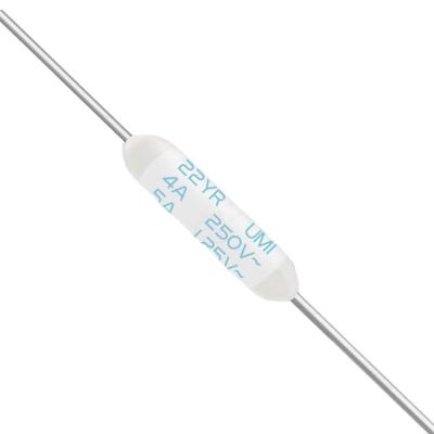 China UMI TAM 22 Series 2.5A 3.0A 3.5A 4.0A 5.0A 250V Thermal Cutoff Fuse  22YR 22ER 222R 22XR 22MR 22JR 22HR Thermal Link Fuse for sale