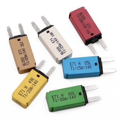 China E71 E72 E73 5A to 30A  blade fuse circuit breaker Manual Automatic Reset Resettable Car for sale