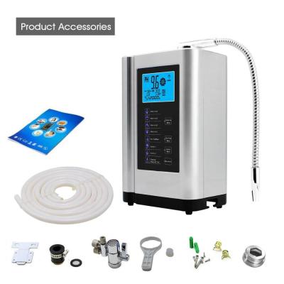 China Alkaline Water Ionizer with pH Range 3.5-10.5 ORP +600- -500mv and Capacitive Touch Control for sale