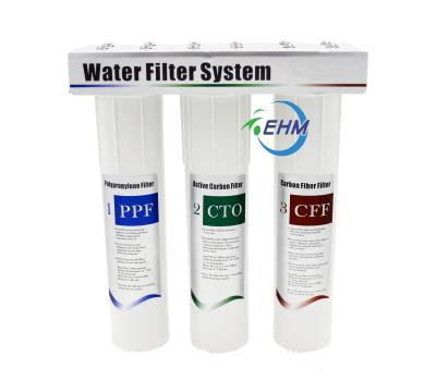 China Pre-filter Water Ionizer Filter with 0.10-0.4 MPA Water Pressure 0.6-6 L/m Flow and Activated Carbon Media for sale