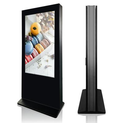 China CH Park 4K High Brightness Outdoor Waterproof LCD Kiosk Touch CMS Dual System Wall Panel Display for Elevator Use for sale