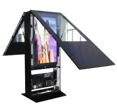 China 43 49 55 65 75 Inch 3500 Nits 2k IP65 Outdoor Advertising Display Floor Standing Totem Digital Signage Outdoor Kiosk Touchscreen for sale