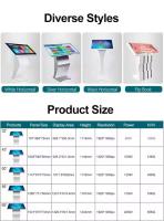 China 43 Inch Horizontal Interactive Digital Touch Kiosk Capacitive Infrared Smart Display 1920x1080 for sale