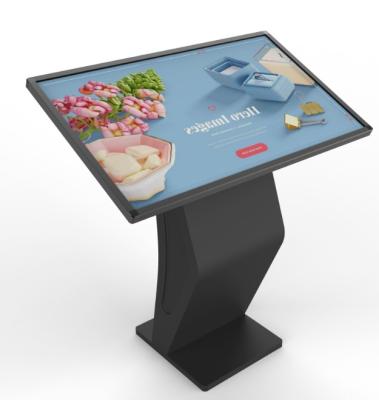 China CH 55-Inch 20-Point Touch Screen Self-Service Kiosk with Facial Recognition 4K LCD 1-Year Warranty for Hotel Use for sale