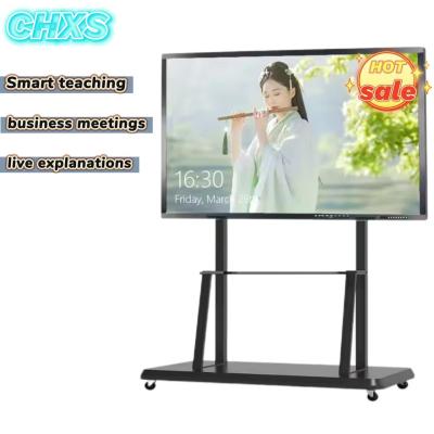 China CHXS 55 86Inch Whiteboard Interactive LCD Display 20-Point Touch Screen Panel 16:9 60Hz Meeting Room Education Smart Fingerboard for sale