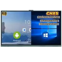 China 65 75 86 Inch 4K Interactive Whiteboard Multi-Point Touch Smart Flat Panel Display for sale