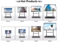 China 65 75 86 Inch 4K Interactive Whiteboard Multi-Point Touch Smart Flat Panel Display for sale