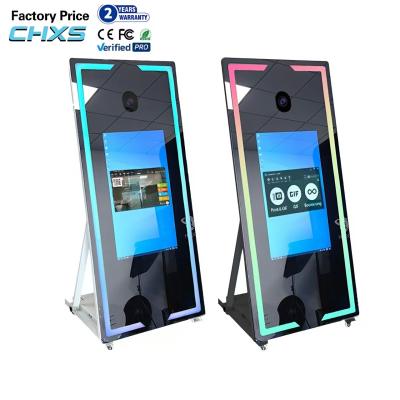 China 2025 New Technology Mirror Photo Booth with Free Printer Accessories Sale Camera Mirror Photo Booth for sale