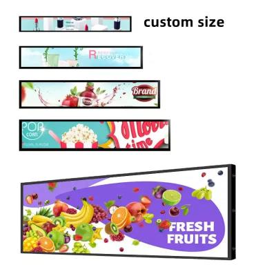 China CH 23.1 Inch Androids Shelf Advertising Digital Signage Ultra-Stretched Bar LCD Display for Retail Store for sale