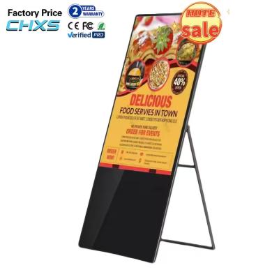 China CH 4k Uhd Indoor Advertising Player Display Screen Standing Digital Screen Poster Lcd Screen Advertising Digital Poster for sale