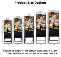 China 32-65 Inch IPS Panel Android Advertising Display with Built-in CMS Floor Ceiling Mount Kiosk for sale
