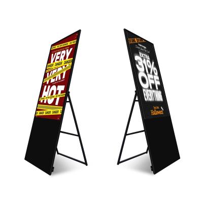 China CH Freestanding Portable Android Digital Signage Kiosk Capacitive Touch Screen Poster Display for Shopping Malls Retail Stores for sale