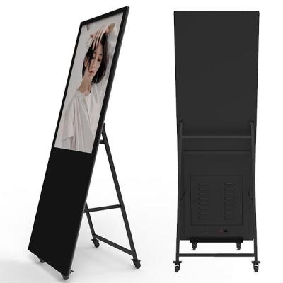 China CH 55inch Portable Digital Poster Lcd Signage Android Wifi Smart Advertising Display Screen Indoor Digital Signage for sale