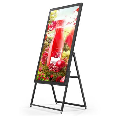 China CH 49-Inch Portable Indoor LCD Digital Signage Display Screen Kiosk for Retail Store Advertising Shopping Mall Video Stand Totem for sale