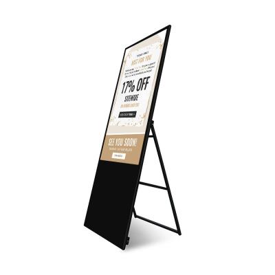 China CH 32 Inch Portable Capacitive Touch Floor Stand Digital Signage Display Screen Kiosk Cloud-Based CMS for Shopping Mall for sale