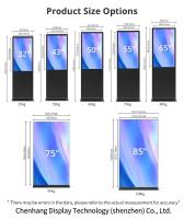 China 43 Inch Android Touch Screen Advertising LCD Floor Standing Display 1920x1080 for sale