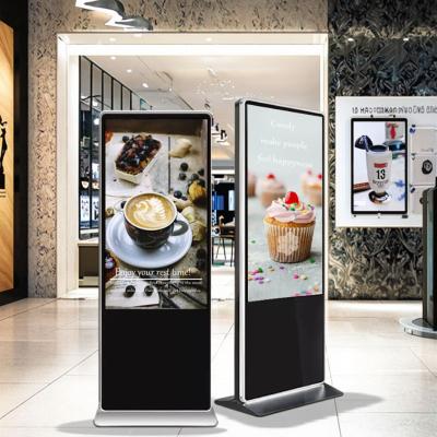 China CH 43 50 55 Inch Digital Marketing Display Commercial Screen Totem Touch Screen Signage and Digital Displays for Advertising for sale