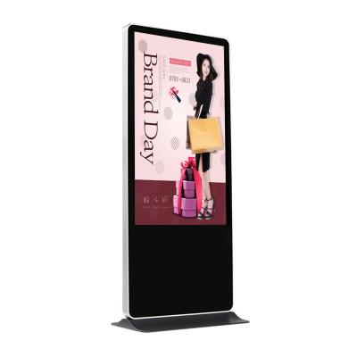 China CH 43 50 55 Inch 4k Advertising Screen Interactive Display Totem Lcd Monitor Touch Screen Kiosk Floor Standing Digital Signage for sale