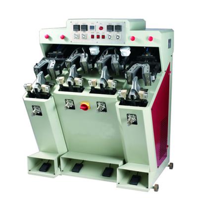 China Horizontal Shoes Upper Making Machine Dual Cooling And Heating Forming Machine for sale