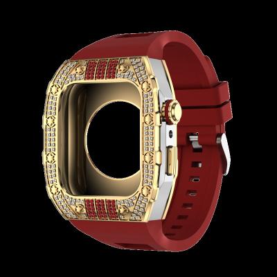 Cina Cassa in titanio in argento in fibra di carbonio da 44/45mm in vendita
