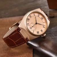 China Leather Strap Waterproof Quartz Watch for sale
