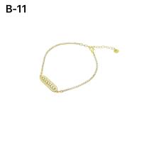 China Silver Ladies Bracelets Bangle Interlocking Circles Flexible Diamond Bangle for sale