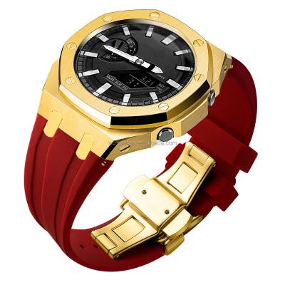Cina Casio GA2100 G Shock Case Banda di gomma di rovere Kit di modificazione del metallo per G-Shock GA2100 in vendita