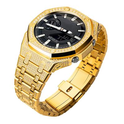 中国 5代目のステンレス鋼時計ケースとストラップ モードキット カシオGショックGA2100 販売のため