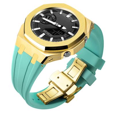 Cina Cassa in acciaio inossidabile e cinghia di resina di silicone per Casio G Shock Ga2100 5° aggiornamento in vendita