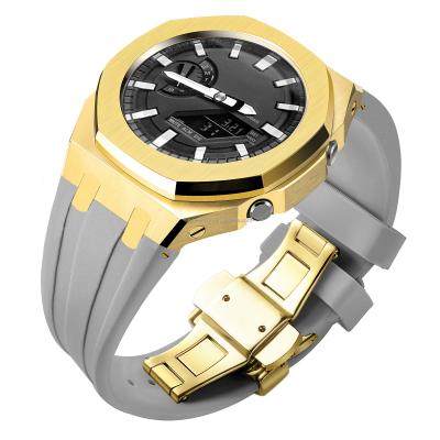 Cina Cassa in acciaio inossidabile e cinghia di resina di silicone per Casio G Shock Ga2100 5° aggiornamento in vendita