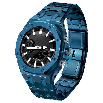 中国 5th Gen Mod Kit for Casioak G Shock GA2100 316L ブルーステンレス・スティール 腕時計帯とケース 販売のため