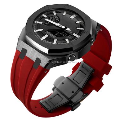 Cina GA2100 Fascia di gomma Metallo Bezel Parts Accessori Watch Mod Kit Cassa in acciaio inossidabile per Casio GA2100 G Shock in vendita
