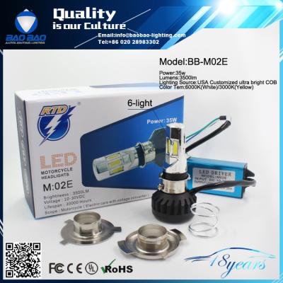 China M02E 3500LM COB Motorcycle LED Headlight for sale