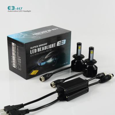 China E3 H7 40W 4500LM 3000k 6000k car led headlight kit--from BAOBAO LIGHTING for sale
