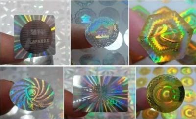 China OEM Laser Anti Counterfeiting Label Printing Security Hologram Stickers for sale